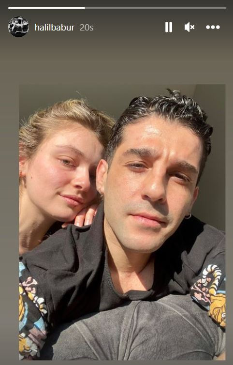 Serra Arıtürk ile Halil Babür'den aşkından ilk kare