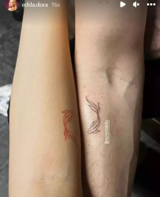 Murat Dalkılıç sevgilisiyle birlikte dövme yaptırdı