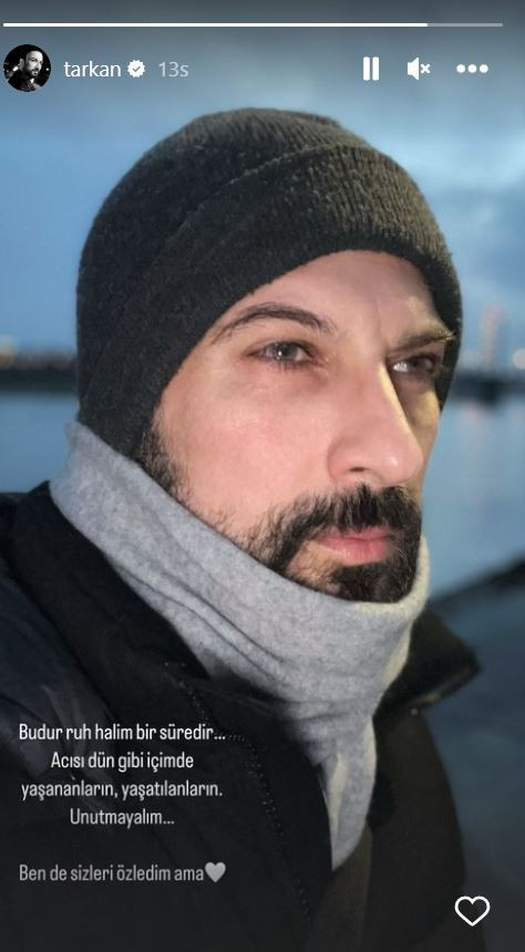 Tarkan: Acısı dün gibi içimde yaşananların