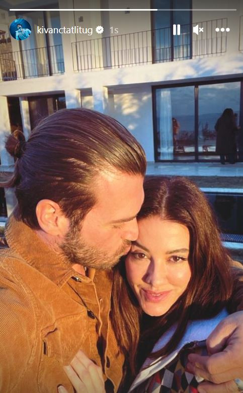 Kıvanç Tatlıtuğ ve Başak Dizer'den romantik kare